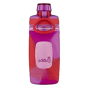bubba. Flo Kids Water Bottle with Leak-Proof Lid, 16oz Dishwasher Safe Water Bottle & Bubba Flo Kids Water Bottle with Leak-Proof Lid, 16oz Dishwasher Safe Water Bottle, Aqua Waters