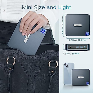 Trycoo WI-4 Mini PC with Intel N5105(2.9GHz) Processor,16GB DDR4 RAM and 512GB M.2 2280 SSD Mini Desktop Computer,BT4.0,Dual WiFi,Dual 4K HD HDMI Ports,Gigabit Ethernet for Home/Office/Study