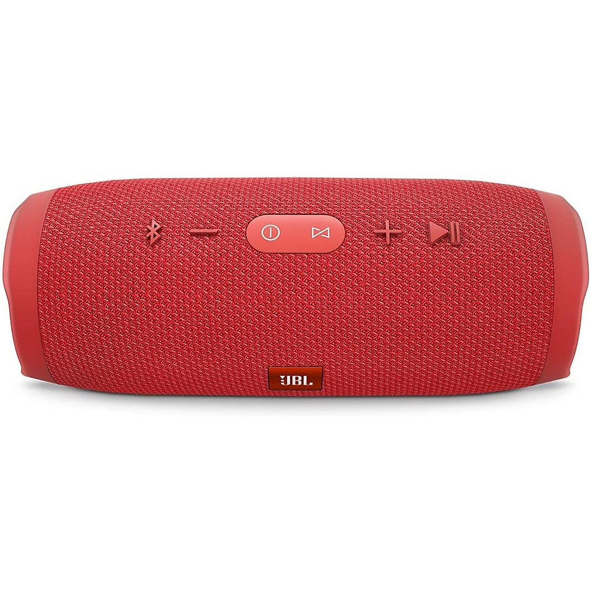 JBL Charge 3 Waterproof Portable Bluetooth Speaker, includes Microfiber Cleaning Cloth - Red