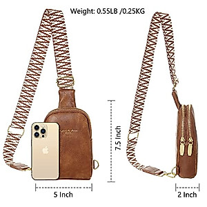 INICAT Fanny Packs for Women, Belt Bag Fashion Waist Packs Small Sling Bag with Adjustable Strap for Travel Hiking Outdoor Sports (04-Apricot)