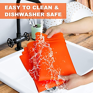 36" Silicone Griddle Mat for Blackstone, Heavy Duty Food Grade Silicone Grill Cover, Cuttable Griddle Silicone Protective Mat Cover, Resizable and Customizable (36/28/22inch)