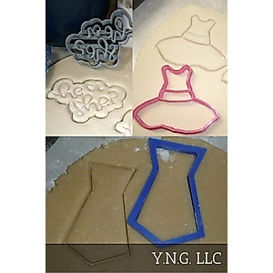 TIES OR TUTUS GENDER REVEAL BABY SHOWER SET OF 3 COOKIE CUTTERS MADE IN USA PR1208