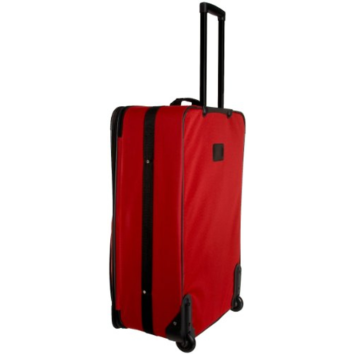 Rockland Journey Softside Upright Luggage Set,Expandable, Red, 4-Piece (14/19/24/28)