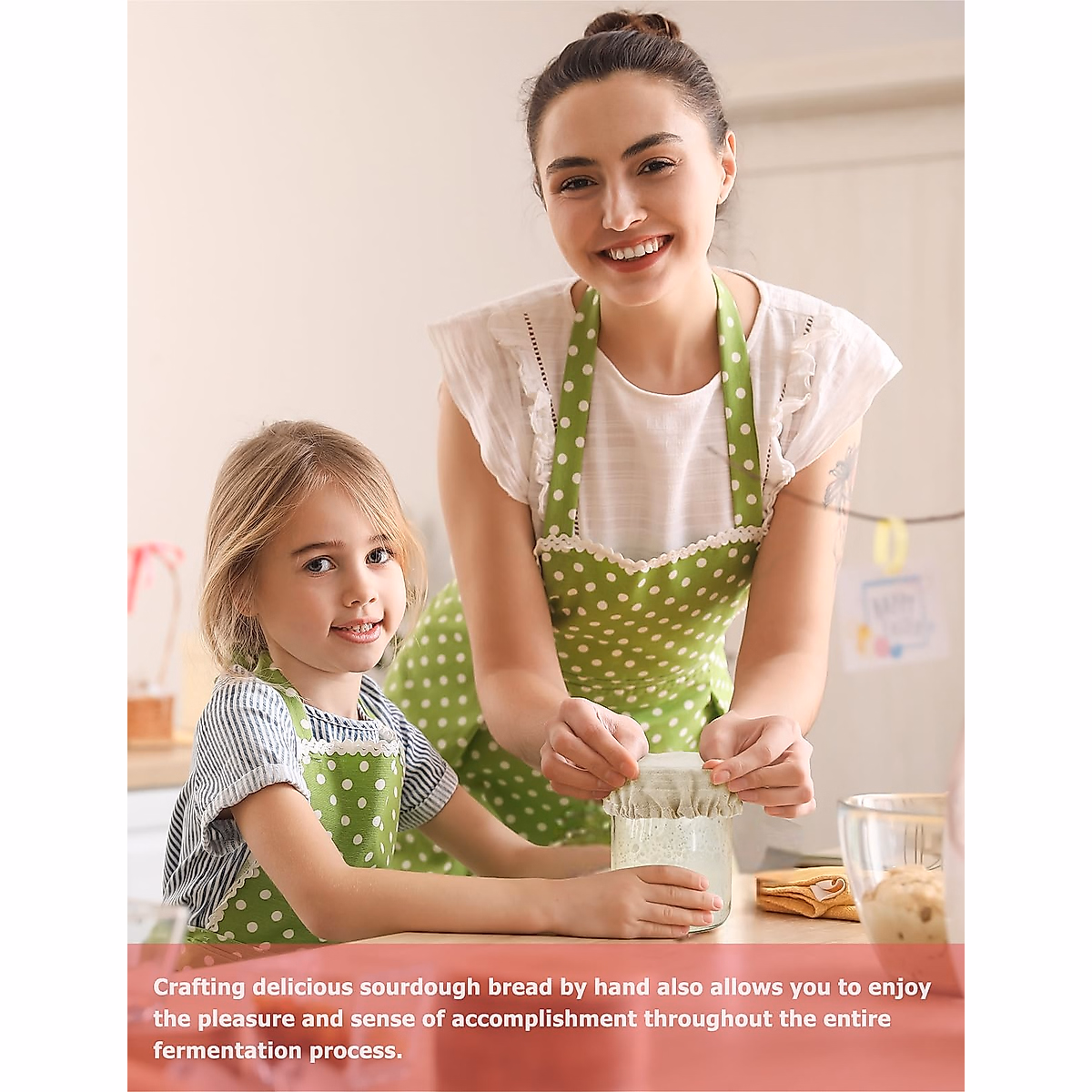 100% Linen Jar Covers, 5pcs Cloth Covers for Sourdough Starter Jars with Diameter of 3-4 Inch