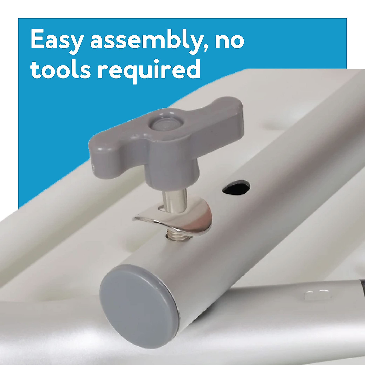 Carex Shower Chair With Back, Bath Chair and Shower Seat For Elderly, Handicap, and Disabled, 350lbs, Easy Assembly