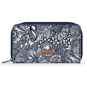 Sakroots Artist Circle Zip Around Wallet Spirit Desert-Navy