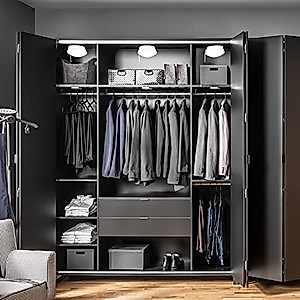 bulbeats 7” Modern LED Ceiling Light with Pull Chain 12W 4000K, 1300lm, 125W E26 Bulb Replacement, Energy Saving Flush Mount Lighting for Closets/Bedroom/Corridor (2 Pack)