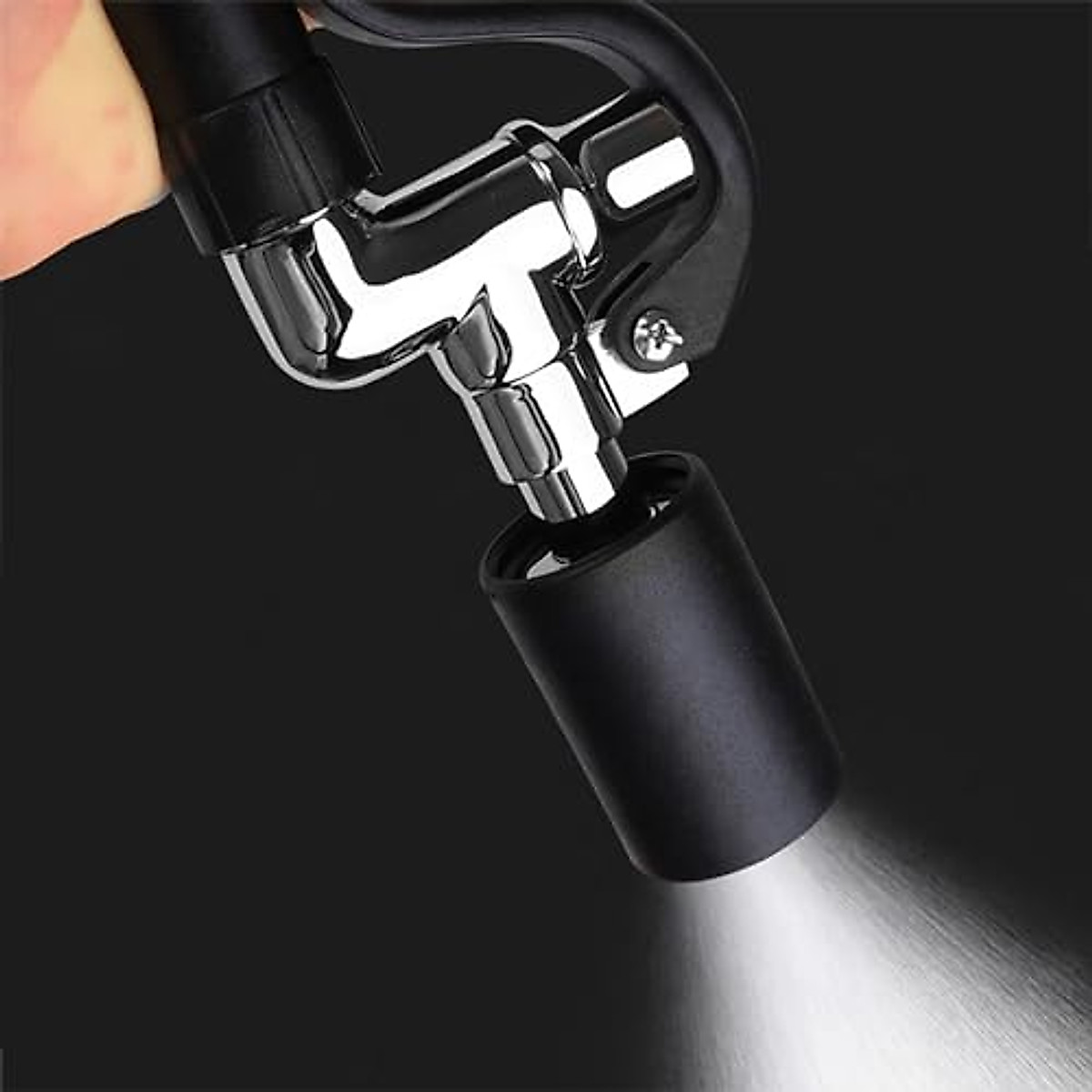 Junejour Pre-Rinse Spray Valve Head Commercial Sink Sprayer (Mist Spray Faucet, 0.65 GPM) Kitchen Faucet with Sprayer Nozzle & Handles, Pull Down Faucet Sprayer