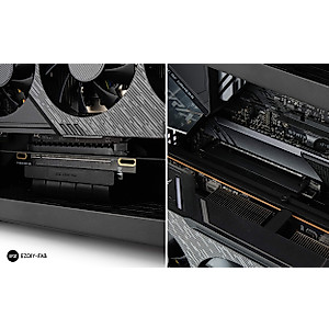 EZDIY-FAB [20cm PCIE 3.0 16x Extreme High Speed Riser Cable PCI Express Port GPU Extension Card-Straight Connector