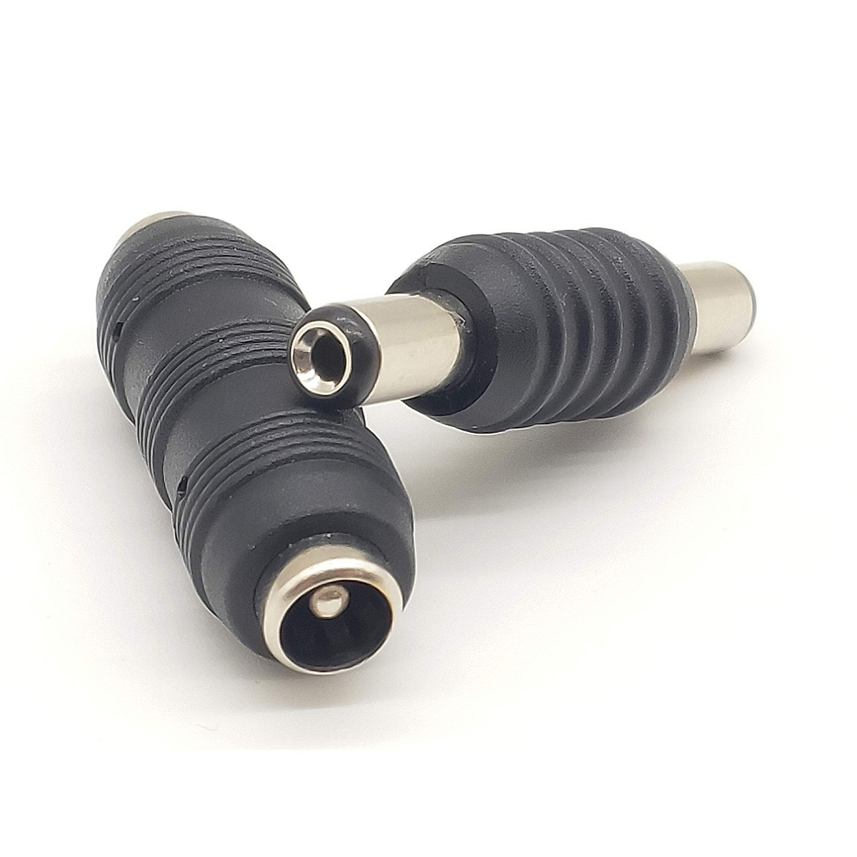 Traovien 5.5mm X 2.1mm DC Power Adapter, (2 Pairs) DC Power 5.5mm x 2.1mm Female to Female Coupler, Male to Male Coupler LED/CCTV Camera