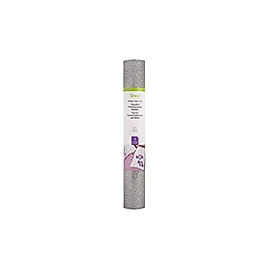 Cricut Glitter Iron On Vinyl Sheets, 12" x 19", DIY Supplies, HTV Rolls - Silver