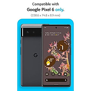 TUDIA DualShield Designed for Google Pixel 6 Case (2021), [Merge] Shockproof Military Grade Slim Heavy Duty Dual Layer Tough Protection for Pixel 6 Phone Case - Matte Black