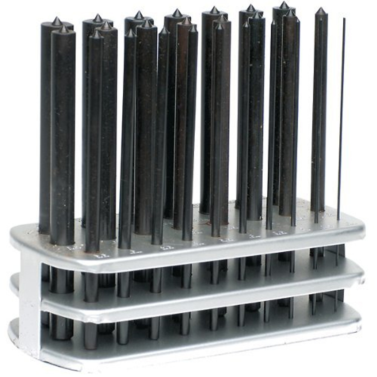 LLDSIMEX 28 Piece Transfer Punch Set 3/32"-1/2" by 64ths Plus 17/32"