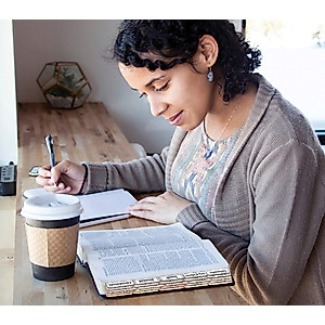 Bible Tabs, Old and New Testament, by Better Office Products, 75 Laminated Bible Index Tabs (66 Book Names + 9 Blanks), Christian Bible Journaling Adhesive Tabs (Harmonious Themed Backgrounds)