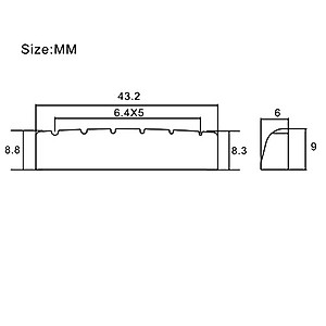 SAPHUE 6-String Acoustic Guitar Brass Nut and Saddle Gold Plated