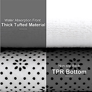 Forest Chair Mat Office Protector for Hardwood Floors Anti-Slip Floor Protection Mat Multi-Purpose Chair Carpet for Desk Dense Tree Formation White Fall Birch Trees,Green Grey Diameter 39.3 in