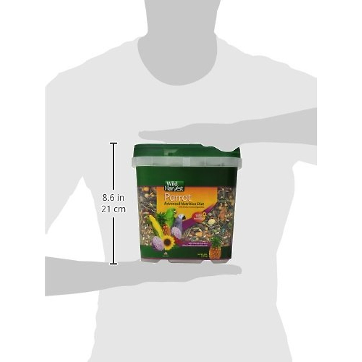 Wild Harvest WH-83542 Wild Harvest Advanced Nutrition Diet for Parrots, 4-Pound (Packaging May Vary)