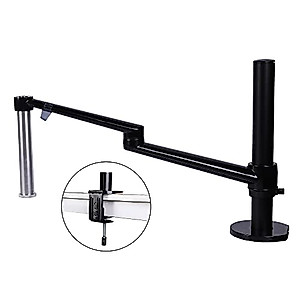 LXXSH Adjustable Microscope Stand Holder Metal 25MM Pillar Binocular Trinocular Microscopio Bracket Table Clamp Support (Color : B, Size : See Figure)