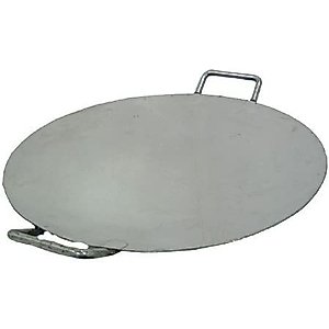 Indian Traditional Stainless Steel Round Pav Bhaji Tawa 18" Inch Commercial Purpose By Indian Collectible