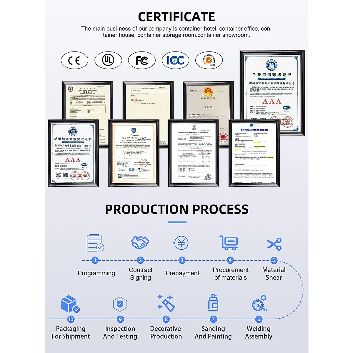Container Home Prefab House Aluminum Window House Container Homes 20ft 30ft 40ft Container House