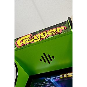 Doc and Pies Arcade Factory Classic Home Arcade Machine - Tabletop and Bartop - 412 Retro Games - Full Size LCD Screen, Buttons and Joystick (Green)