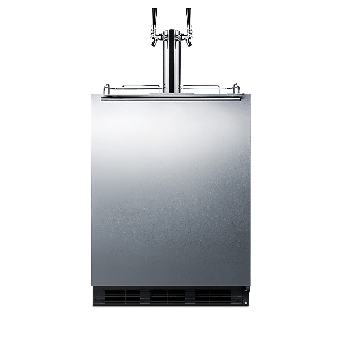 Summit 24 in Wide Built-In Kegerator, ADA Compliant Commercial - Built-in kegerator for use under ADA compliant counters with dual tap kit for two 1/6 kegs