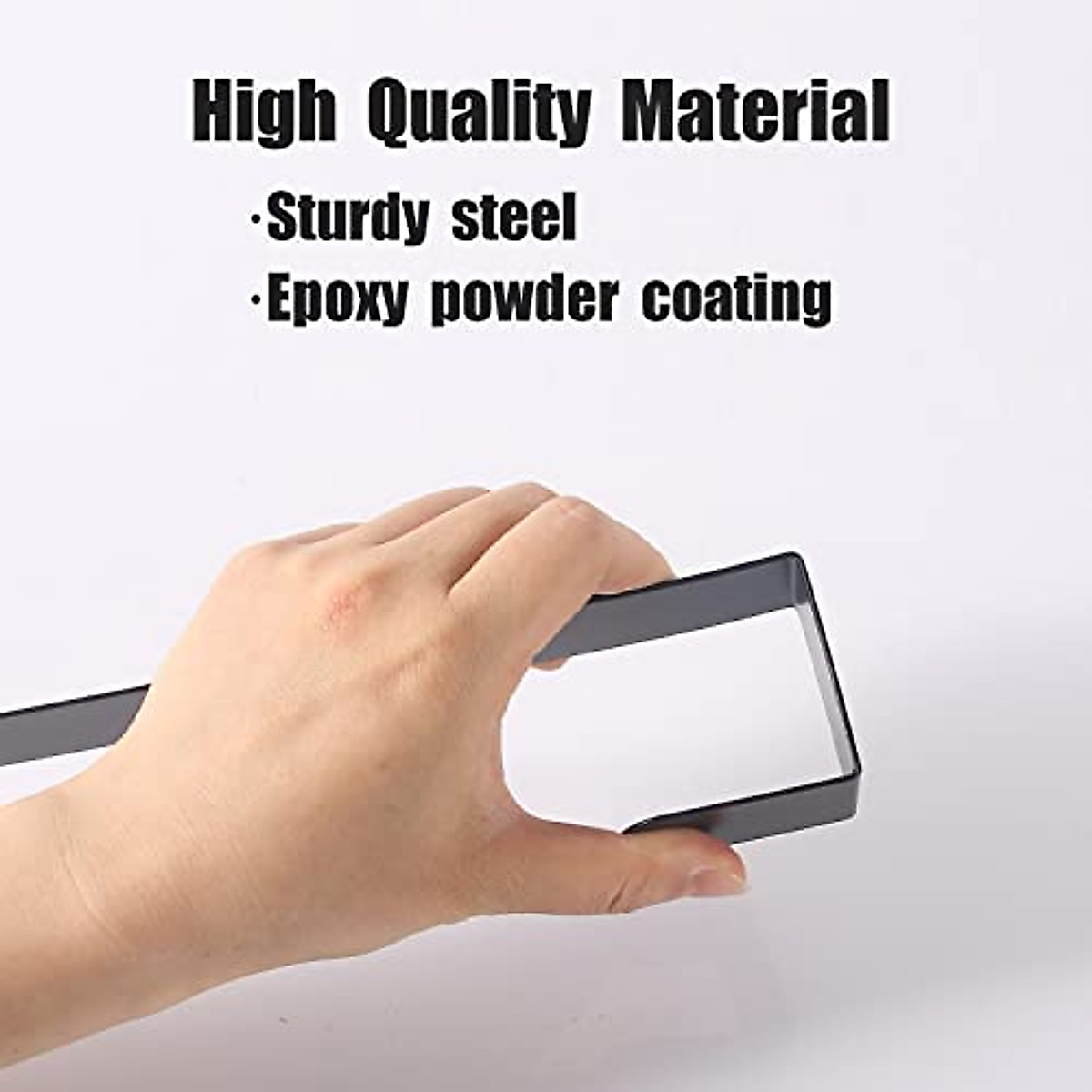 GameXcel 12" Wreath Hanger for Front Door - Large Wreath Metal Hook for Christmas Wreath Over The Door Single Hook, Black