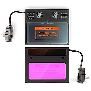 DEKOPRO Welding Helmet - Solar Power Auto Darkening Welding Helmet - Adjustable Shade Range 4/9-13 for Mig Tig - Arc Welder Mask (Blue Eagle)