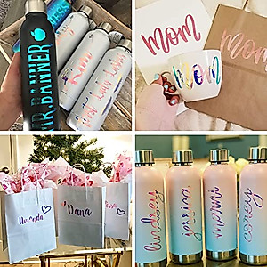 TECKWRAP Holographic Opal Craft Vinyl 12" x 12" 7 Sheets/Pack for Craft Cutters,Sign Plotters