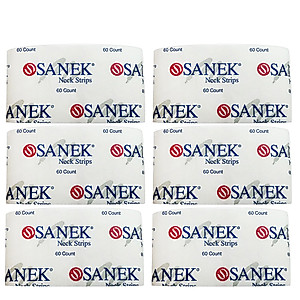SANEK Neck Strips 60 count (6 Pack)