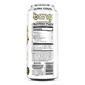 Bang Energy Cherry Blade Lemonade, Sugar-Free Energy Drink, 16-Ounce (Pack of 12)