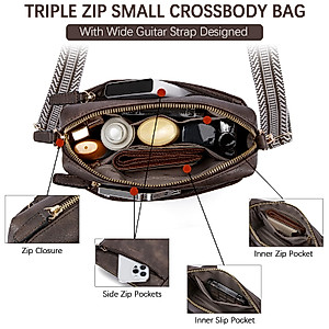 BOSTANTEN Small Vegan Leather Crossbody Purse for Women with Adjustable Shoulder Strap