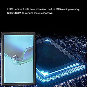 PUSOKEI Android11 10Inch Tablet PC,128G ROM 8G RAM,4G Network Calls,2.4G 5G WiFi Tablet for Kids,8 Core CPU 10in 1200x1920 FHD,13MP Camera,7000mAh Battery,Parent Control