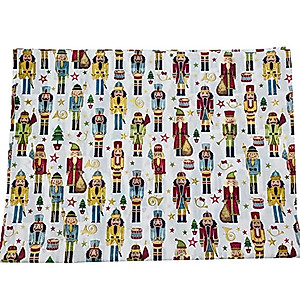 Westmon Works Nutcracker Tissue Paper 20 Inch x 30 Inch Sheets Bulk Set for Christmas Wrapping Featuring Classic Holiday Nut Crackers Pack of 20