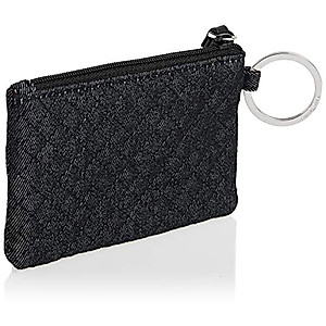 Vera Bradley Women's Denim Zip ID Case Wallet, Navy, One Size