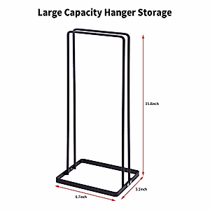 Corodo Hanger Stacker, Clothes Hanger Holder for Closet Laundry Room, Hanger Organizr Holds Up 110 Wire Hangers, Hanger Storage Organizer for Adult Child Velvet Pants Hangers