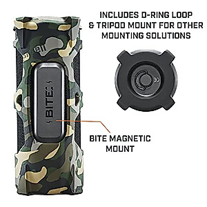 Bushnell Outdoorsman Bluetooth Speaker, Bite Magnetic Mount, Rugged Rubber Armor