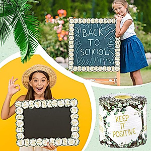 Panelee 68.9 Feet Eucalyptus Roll Bulletin Board Border Decor Eucalyptus Positive Sayings Inspirational Quotes Growth Mindset Motivational for Classroom Boards Wall Decor