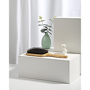 BESTOOL Hair Brush, Boar Bristle Hair Brushes for Women men Kid, Boar & Nylon Bristle Brush for Wet/Dry Hair Smoothing Massaging Detangling, Everyday Brush Enhance Shine & Health (Square)