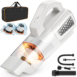 CherylonVacHandheld Vacuum Cordless - 2 Speed Portable Mini Vacuum, Pet Hair Hand Cleaner, 10000Pa Lightweight and Rechargeable Held Vacuuming Vac Car for Home Office