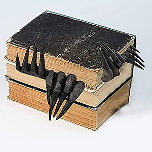 NEWMIND 1Pcs 3D Bookmark-Thriller Demon Hand Bookmark，Creative 3D Devil's Hand Bookmark Resin Stationery Gift Bookshelf Ornaments，Resin Claw Witch's Hand Festival Decor Novelty Cool Gifts-Gray