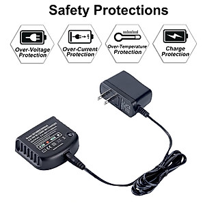 Replace for Black and Decker 18V Battery Charger 90556254-01 9.6V-18V NiCad & NiMh Battery HPB12 FS12B HPB14 FSB14 HPB18 HPB18-OPE FSB18 HPB96 FSB96