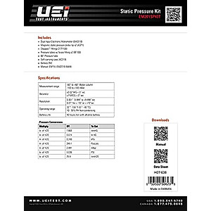 UEi Test Instruments Em201Spkit Static Pressure Kit