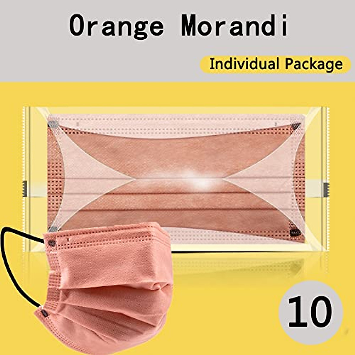 Disposable Face Mask Individually Wrapped,3 Ply Print Masks(5 style,Choose The Size You Need,Adult or Kids/50Pcs or 30 Pcs) (Morandi)