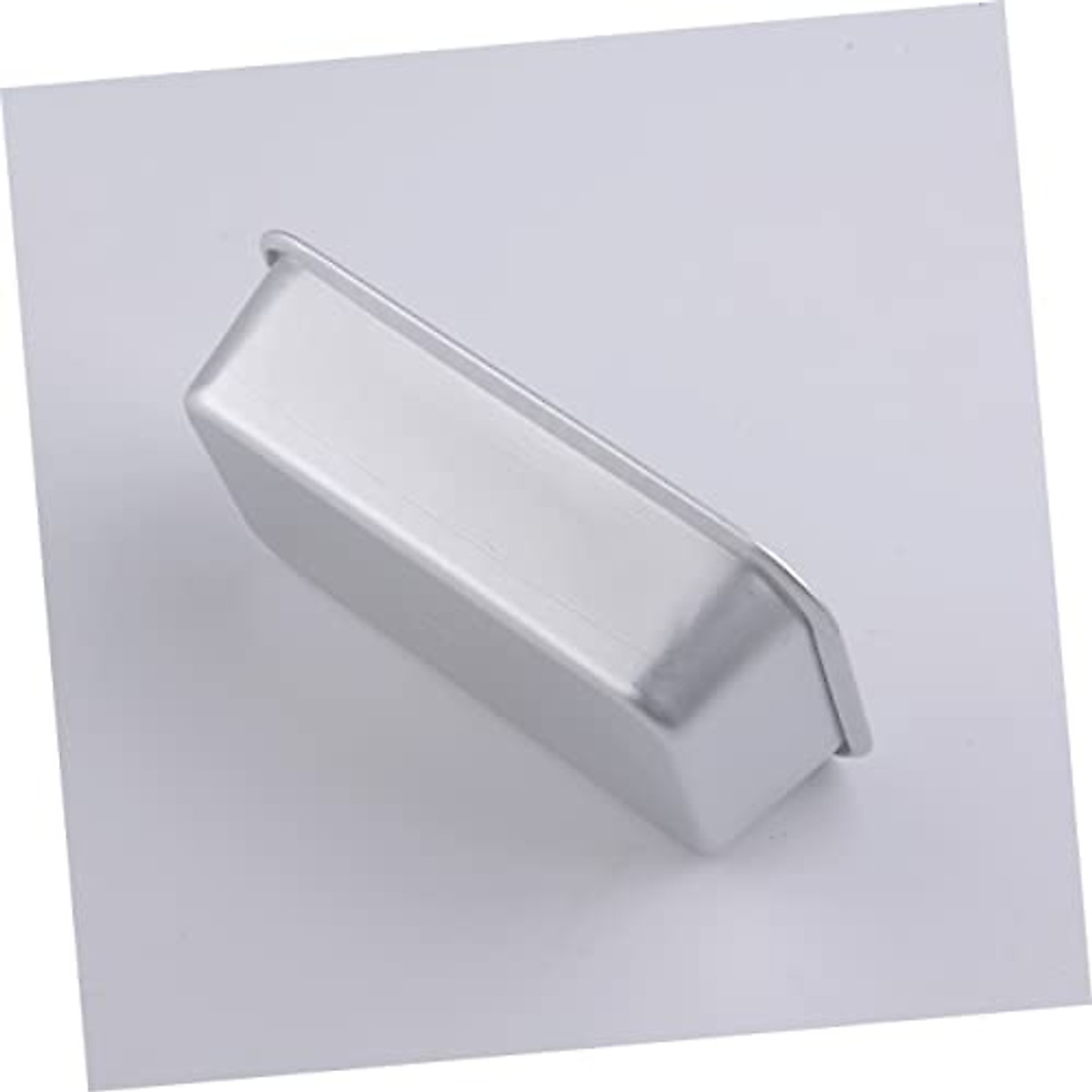 Hemoton 5pcs Pastry Dough Square Tray Stainless Steel Toaster Oven Toast Baking Pan Loaf Baking Dish Dough Bread Pan Silver Household Baking Plate Kitchen Supplies Small Bread Brownie Mold