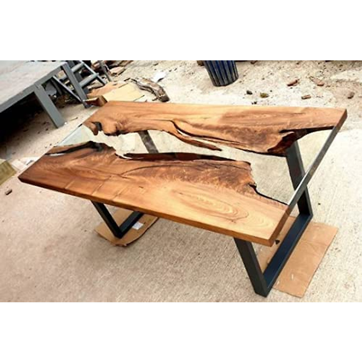Epoxy Table, Live Edge Wooden Epoxy Table, Natural Wood,Dining table, Natural Epoxy Table, Resin Table, Epoxy Resin River Table