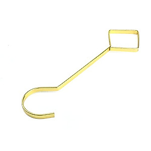 Chinflly 3 PCS Long Hanging Hooks,9.84 Inch / 250 mm Length -Shaped Door Hanger Hook,Metal Hanger Hooks Uses for Garden,Bathroom,Closet,Kitchen ect.Gold