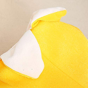 POPETPOP Banana Costume Roleplay Costume Pet Costume Halloween Banana Cosplay Funny Clothes for Puppy Dog for Party (S) Banana Costume Dog Coat