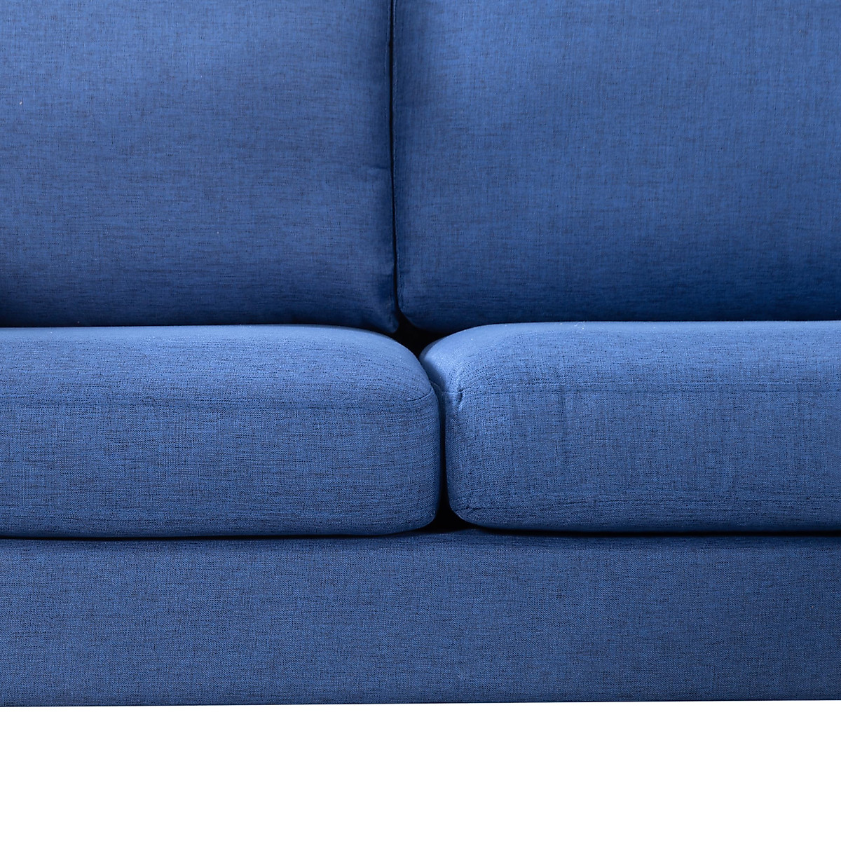 Eafurn L Shaped Sectional Sofa with Reversible Chaise Lounge, 3 Seater Convertible Corner Couch with Rubber Wood Legs, Modern Fabric Sofa&Couches for Living Room, Apartment and Small Space