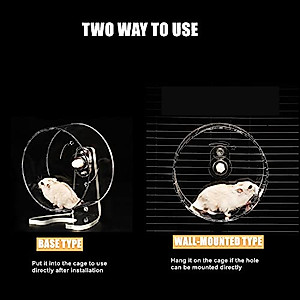 Freefish Hamster Wheel,Silent Hamster Wheel Hedgehog Wheel for Hamsters, Gerbils, Hedgehogs and Small Animals